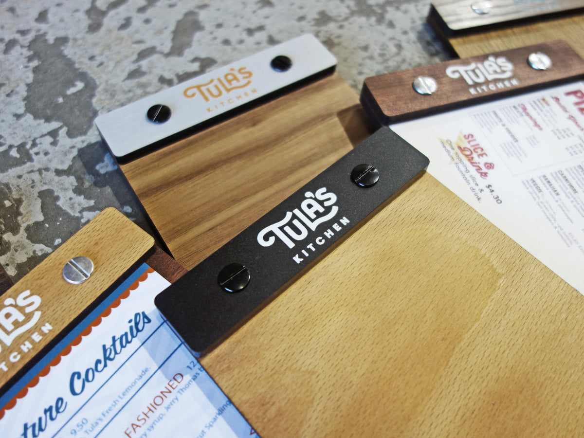 004 Custom Wood Food Menu & Cocktail Boards – Gray Skunk Inc.