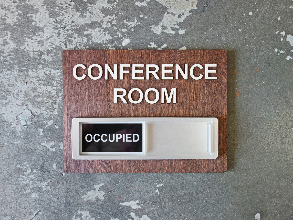 007 Privacy Slider Signs - Conference Interview & Dressing Room - Occu ...
