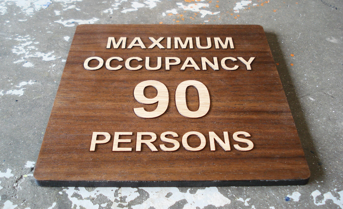 048 Maximum Occupancy Building Fire Code Sign – Gray Skunk Inc.